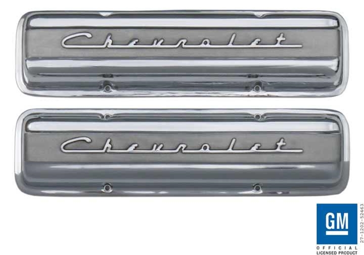 Chevy Small Block, Pre-86, CHEVROLET Script Valve Covers